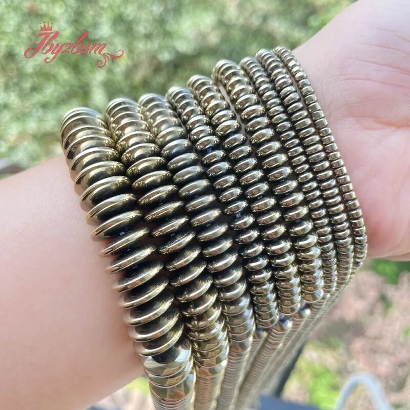 Натуральные бусины пирит гематит jbyzbsm 2x3/3x8/3x12 мм 15 дюймов 2x4mm approx 173pcs