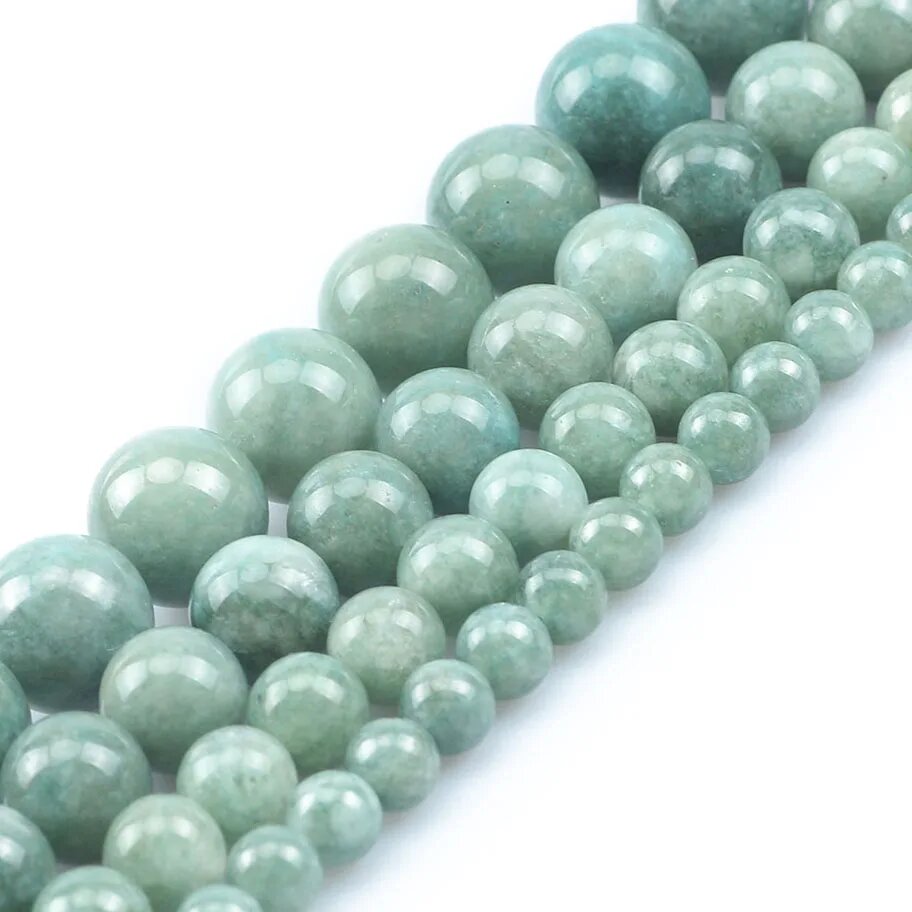 Бусины nociuciu Green Series натуральные камни Изумрудный, 10mm 36pcs, Burmese jade