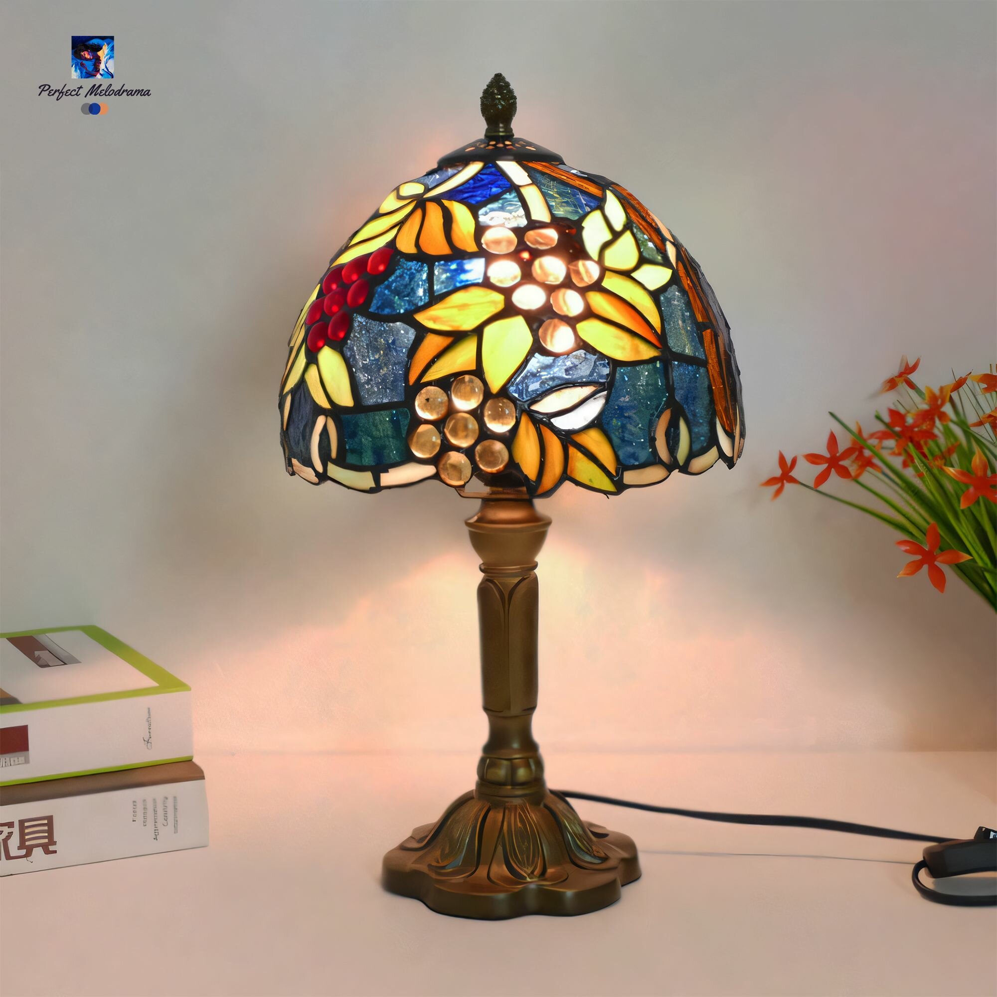 Настольная Лампа Тиффани/Украшение интерьера/ретро-стиль,36cm
