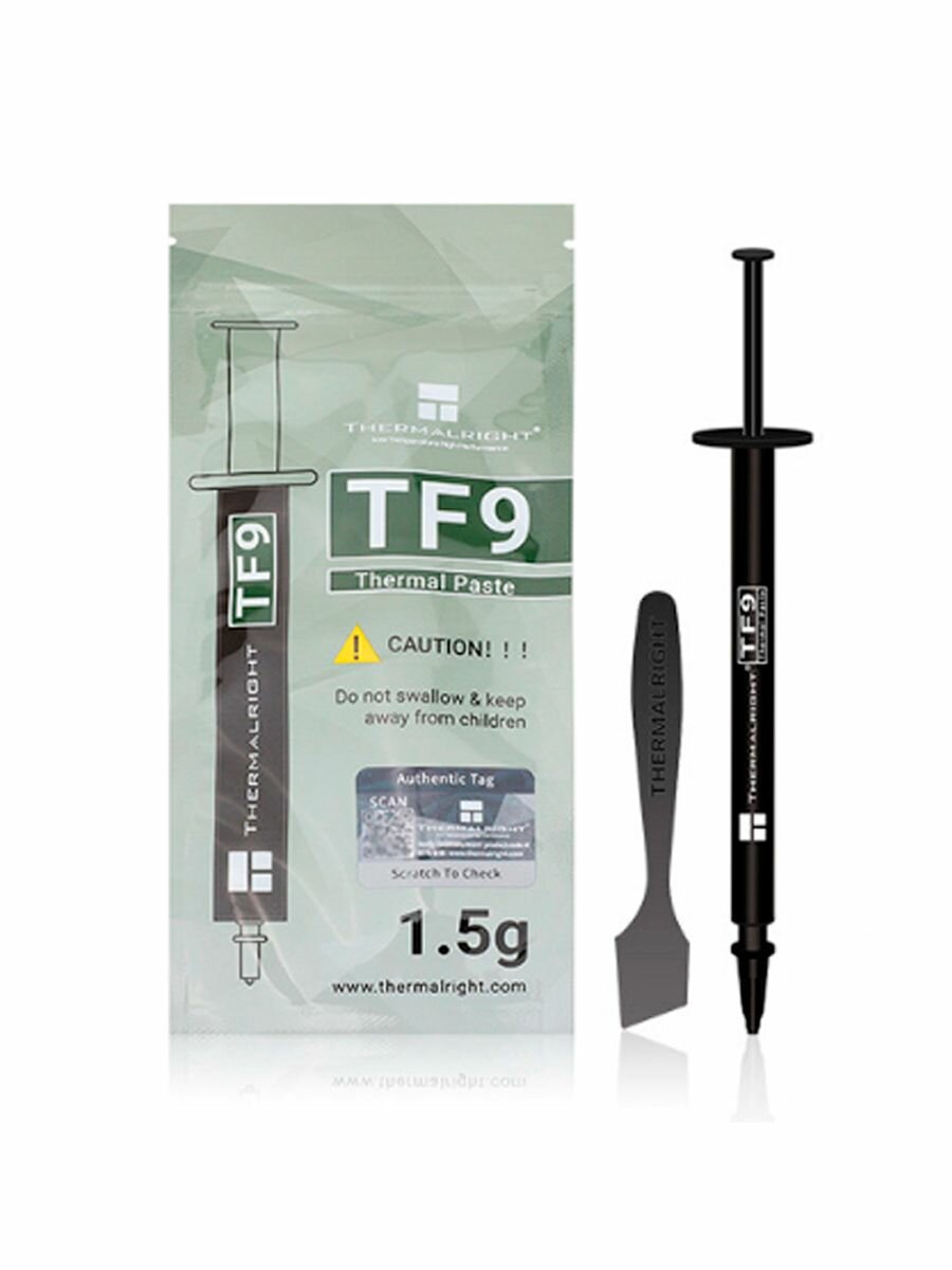 Thermalright TF9 термопаста процессора 1.5g Теплопроводность 14 Вт/мК