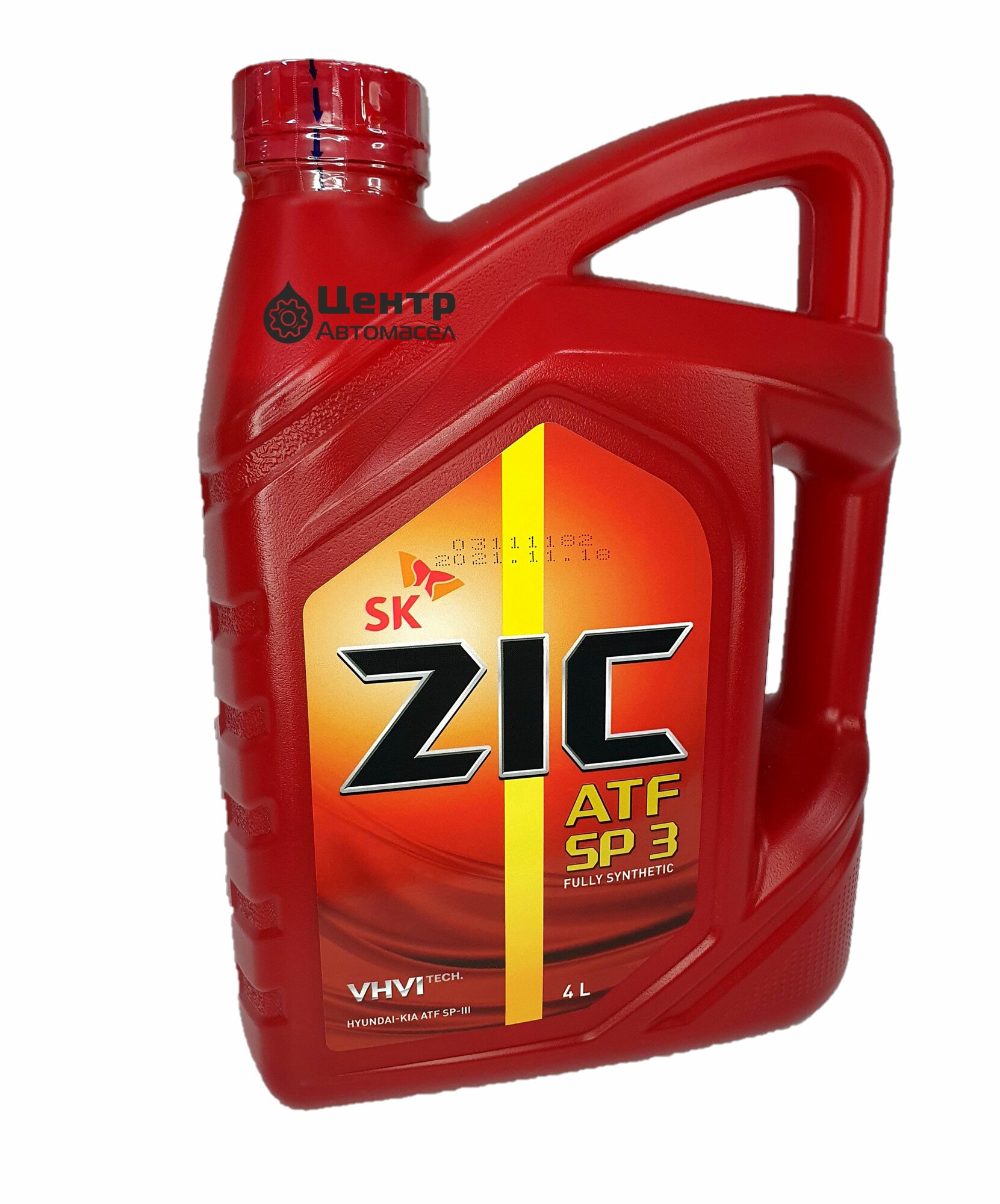 Масло трансмиссионное ZIC ATF SP-3, синтетическое, для АКПП, 4 литра