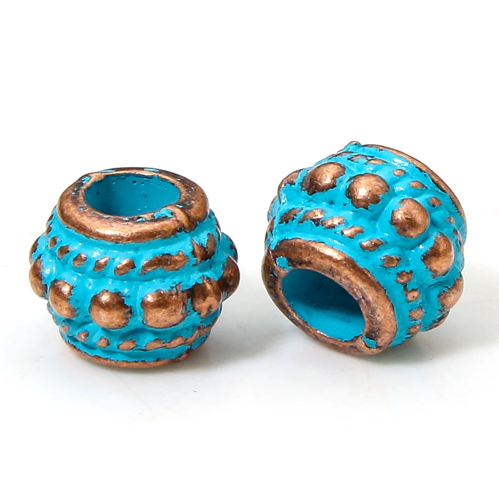 Синие бусины Style 7, антикварные, 20 шт