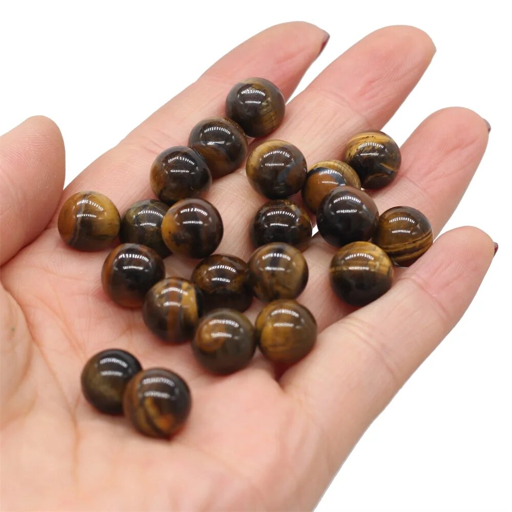 Натуральные бусины тигровый глаз, кристалл, агат, кварц, 5 шт. Tiger Eye Stone