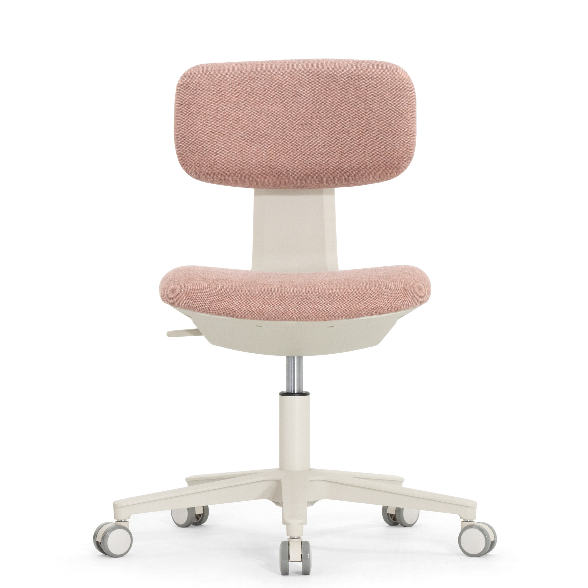 Стул мобильный Falto Rookie plus (поворот спинки, ткань, каркас светлый, розовый)