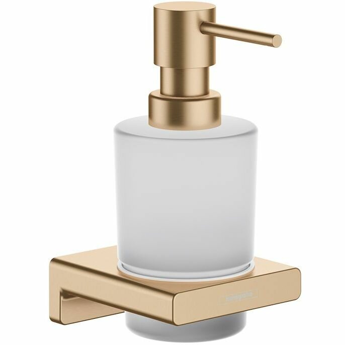 Диспенсер для жидкого мыла Hansgrohe AddStoris, шлифованная бронза, 41745140