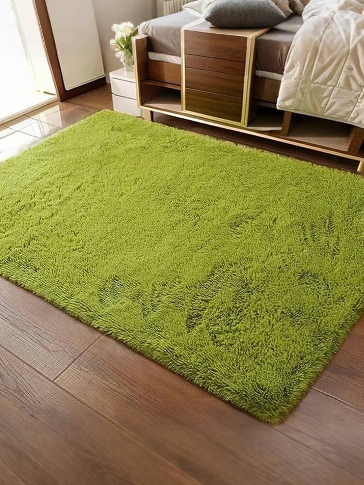 Плюшевый ковер, плюш, Трава зеленая, 160x230 см для гостиной спальни детской комнаты, нескользящей пушистой комнаты.