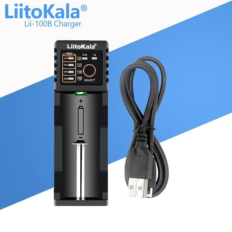 LiitoKala Lii-100B зарядное устройство для аккумуляторов