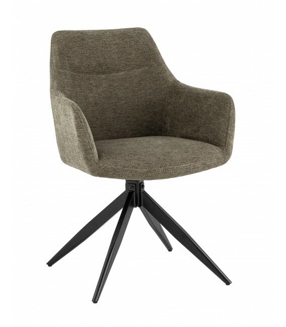 Стул обеденный Полинаго серо-зеленый