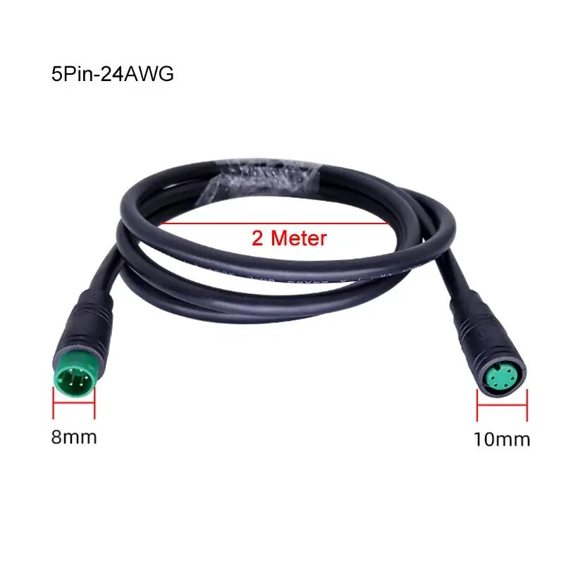 Водонепроницаемый разъем 08C 2/3/5 pin 5Pin 24AWG-2M