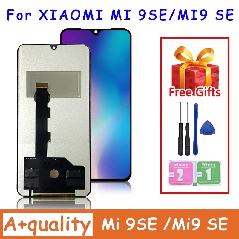 Качество TFT для Xiaomi Mi 9 SE Замена ЖК-экрана с рамкой для Xiaomi Mi9 SE Mi 9SE Black No Frame