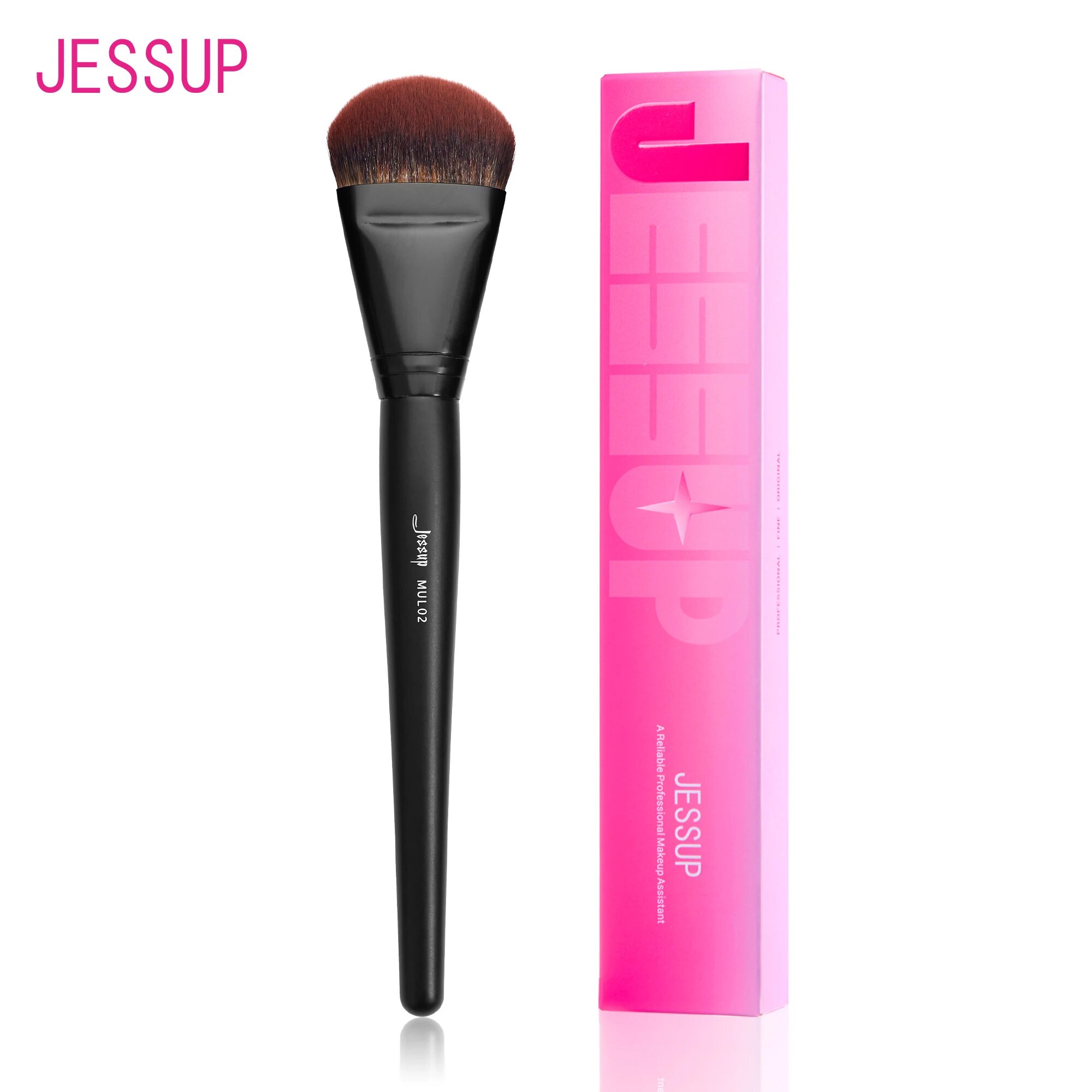 Jessup кисть для основы гладкая угловая MUL02Foundation