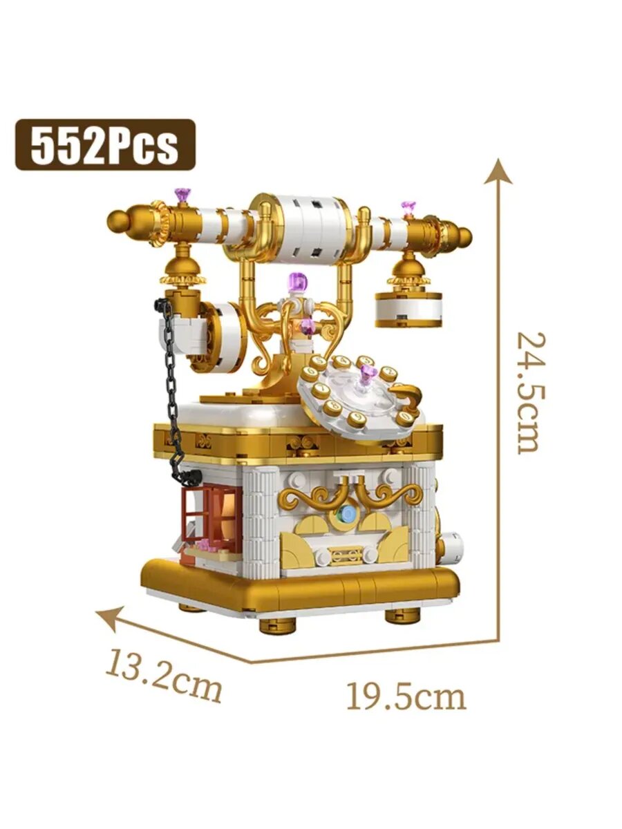 Конструктор 3Д Винтажный Телефон 550 дет