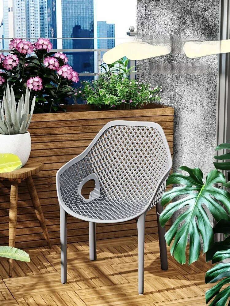 Садовое кресло, Пластик, 53х46х80 см, 1 шт