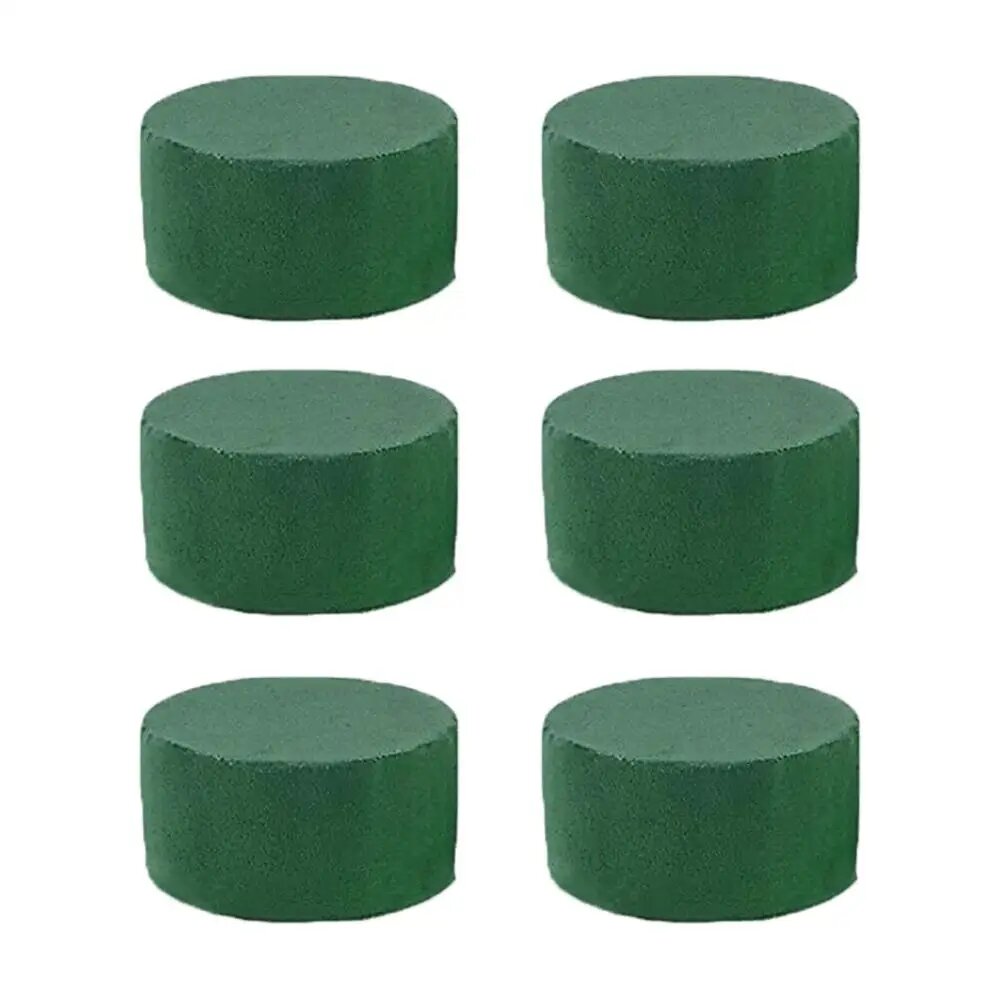 6 шт. оазис мокрые пенопластовые цилиндры цветочный грязевой цветок пенопластовый кирпич DIY цветочные композиции для свадебной вечеринки Декор флорист пенопластовый блок