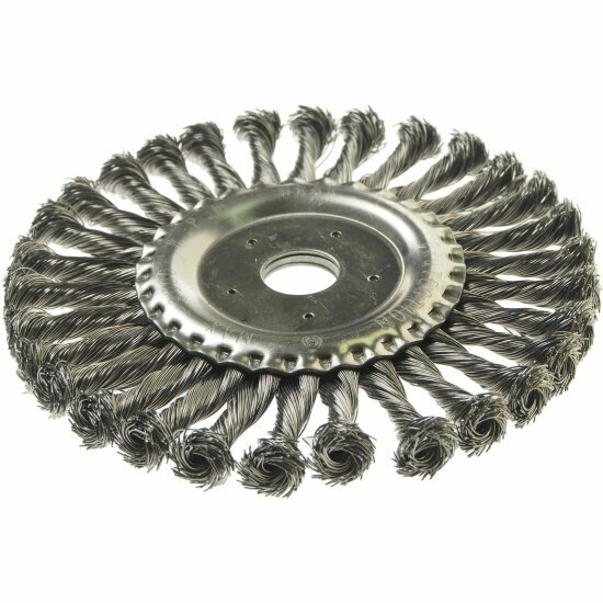 Щетка для УШМ Эврика ER-18175: 175мм 22.2мм "Плоская" стальная проволока 0,5мм (макс. 9000 об/мин.)