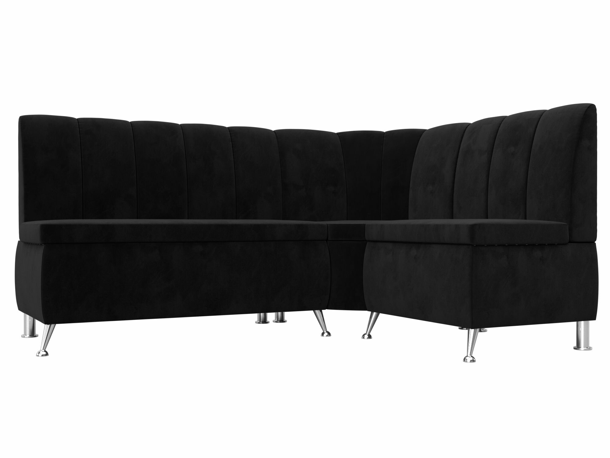 Диван кухонный угловой Кантри правый угол, велюр, Хит Диванов