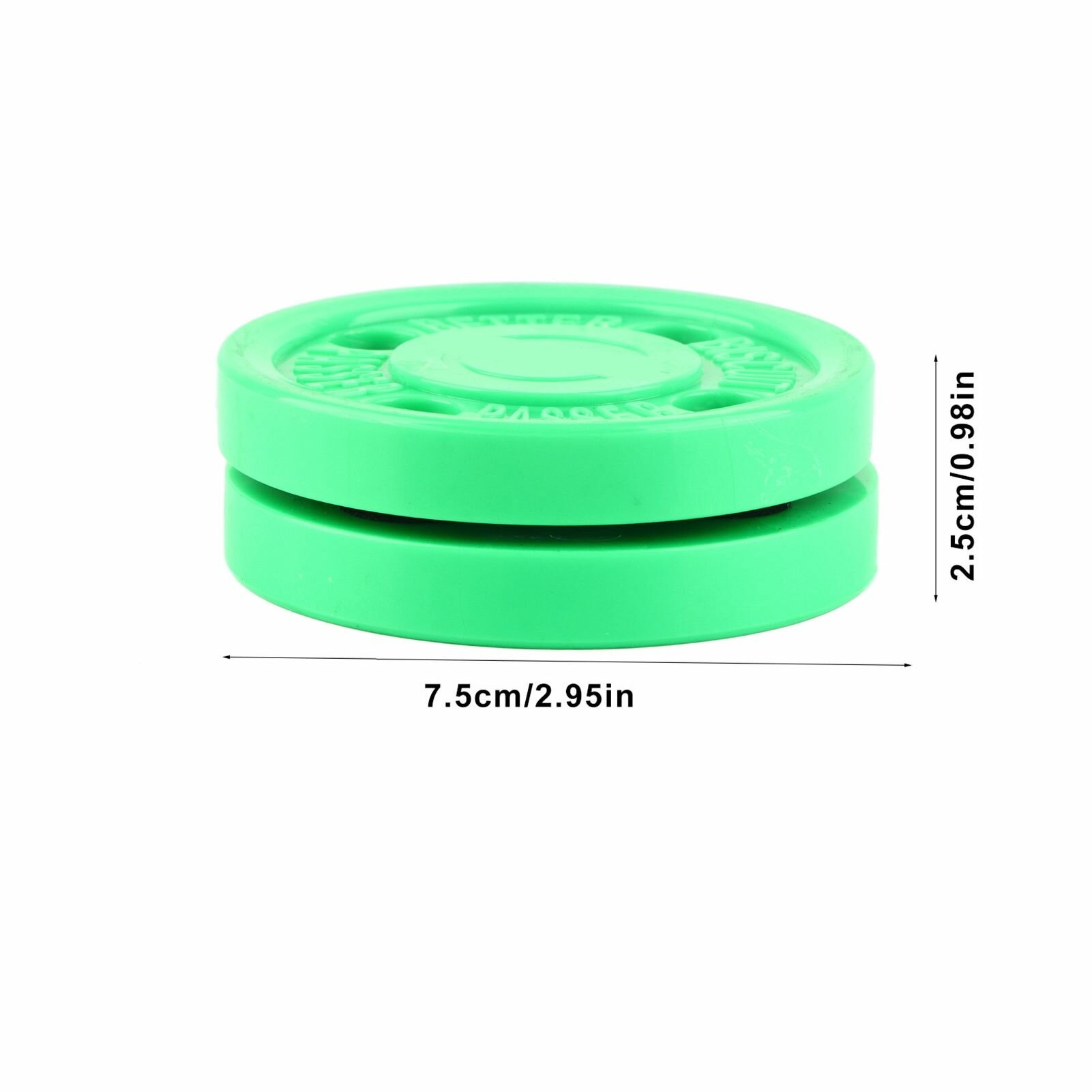 Хоккейная шайба Полиоксиметиленовая зеленая шайба Dryland для ежедневных тренировок по катанию на роликах