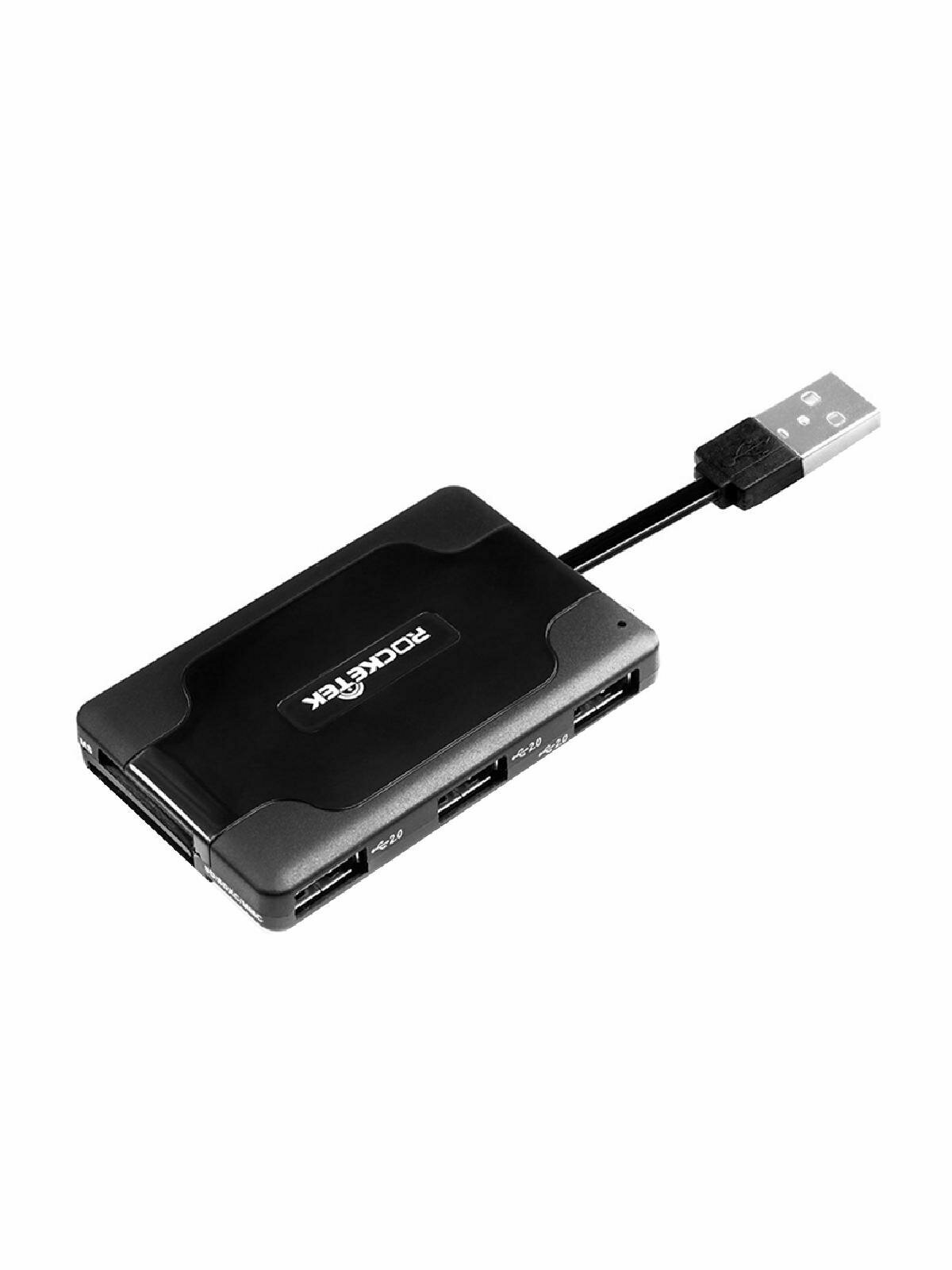 Rocketek SCR8 USB 2.0 for Smart Memory Card Reader USB SD TF M2 MS Bank Card ID Sim Card All in One for Electronic EMV B