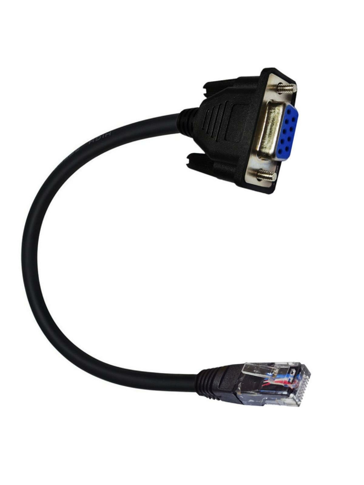 Consoles Cable 9pin DB9 Female Serial RS232Port to RJ45 Male Cat5 Ethernet Cable for Routers &Switching Configuration
