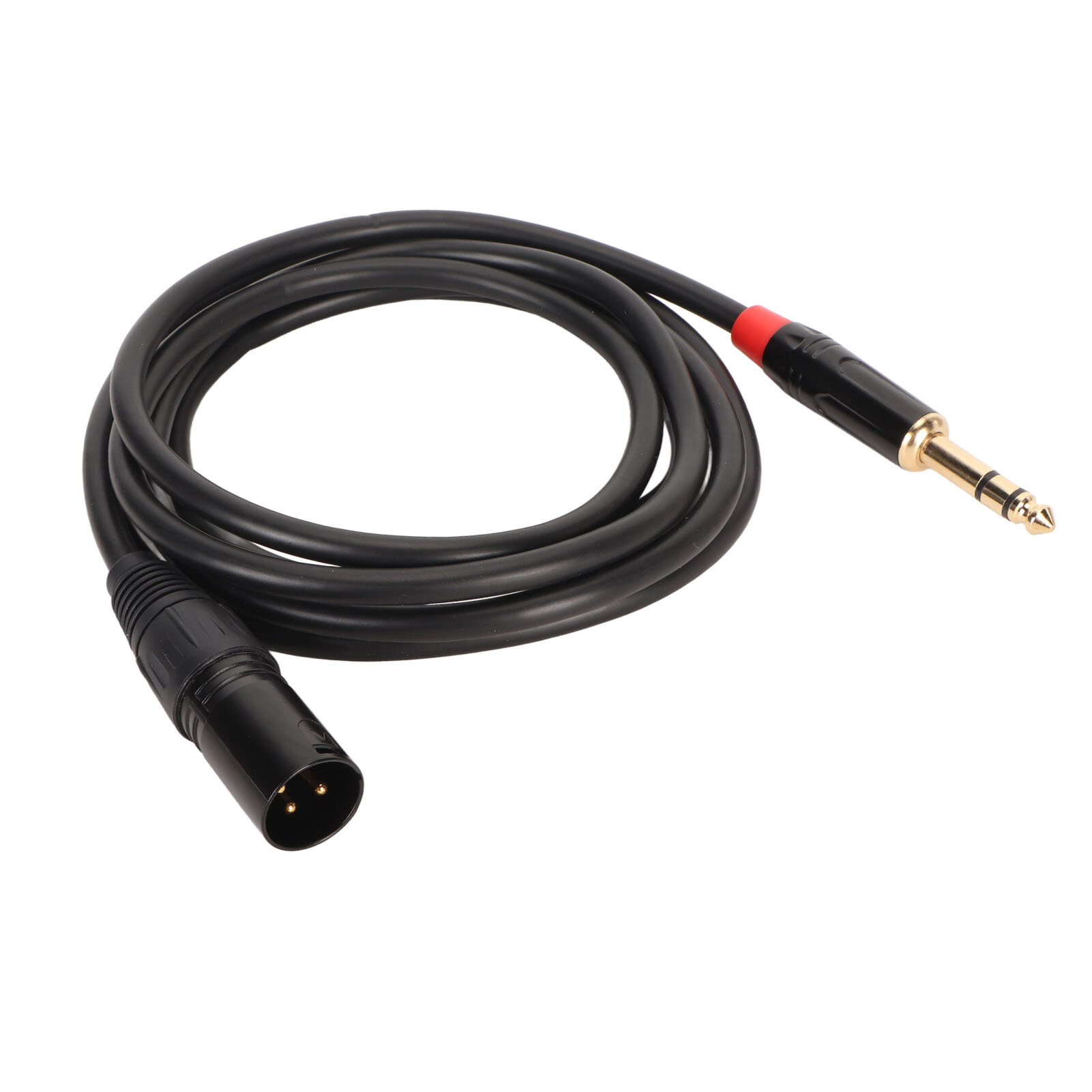 Кабель XLR Male to 6.35mm TRS, 2 метра, гибкий, для микширования звука и колонок