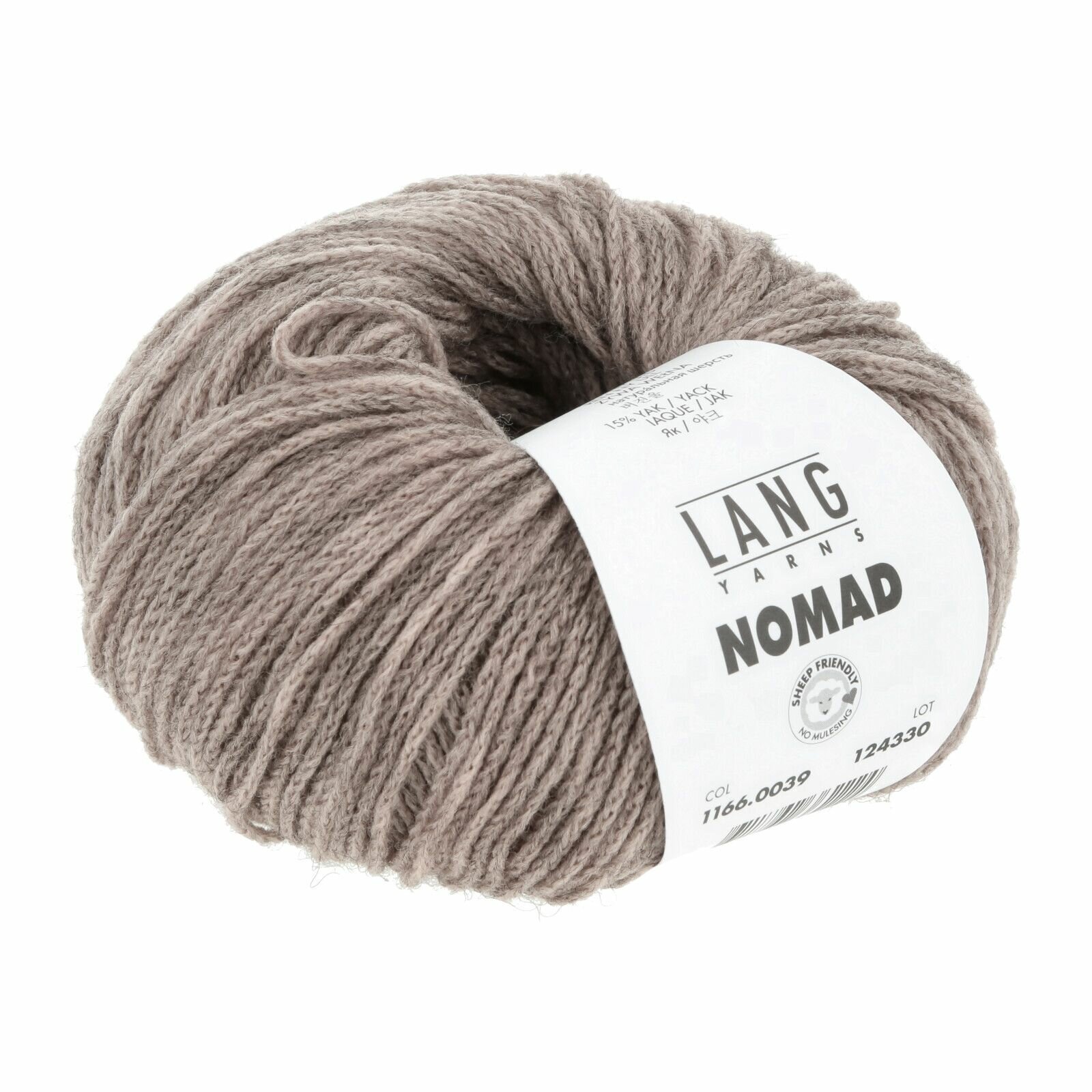 Пряжа для вязания Lang Yarns Nomad (1166.0039) 2 мотка по 25 г/125 м