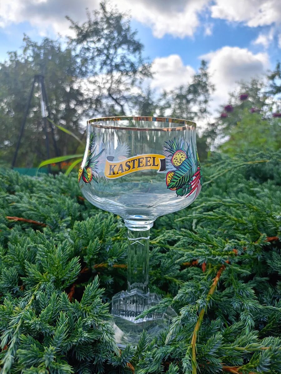 Лимитированный пивной бокал Kasteel Tropical / Кастил Тропикал 0,33 л