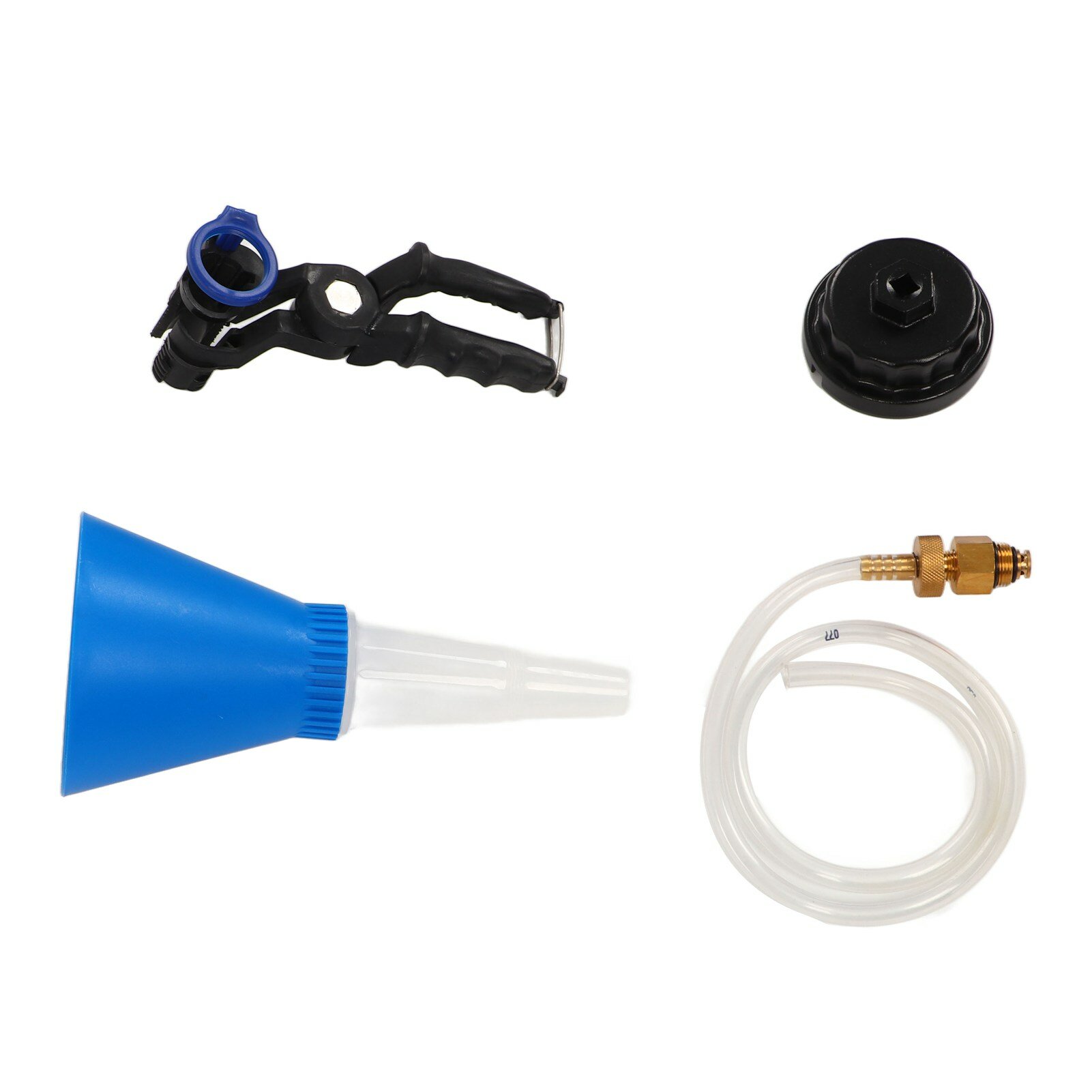 Комплект инструментов для замены масла с воронкой и трубкой для слива, 4 шт. для двигателей 2.0-5.7L