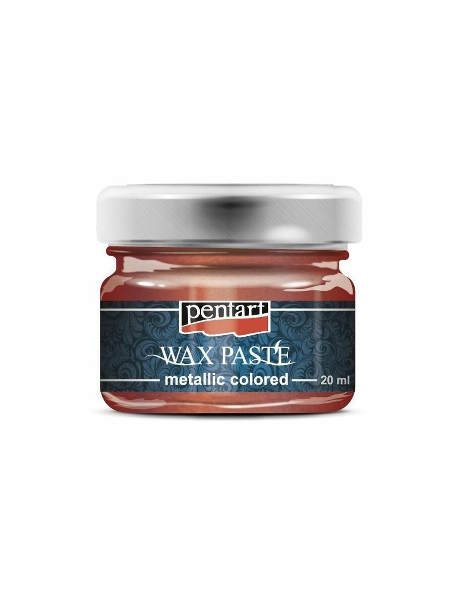 Pentart Восковая паста для творчества металлик красный 20 мл