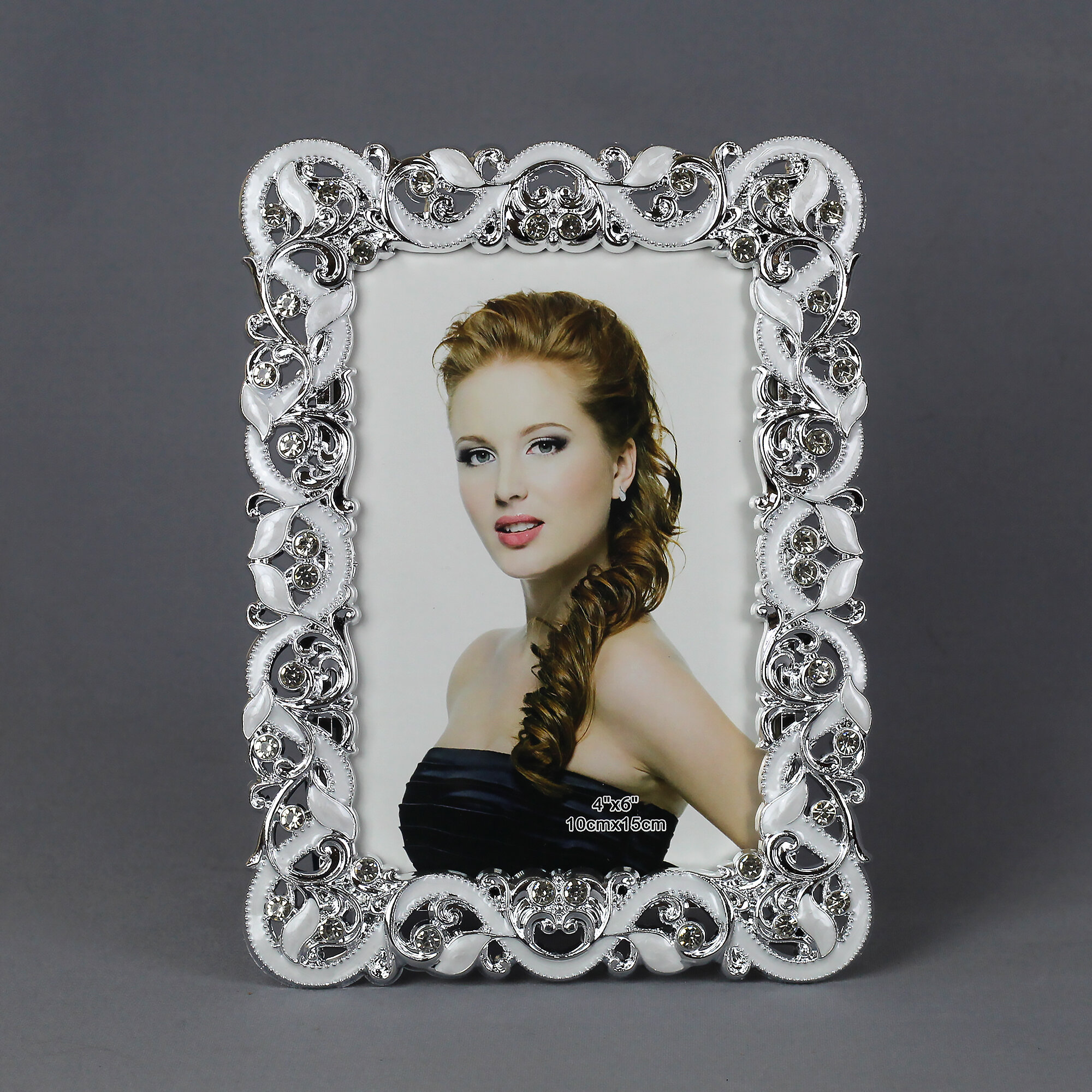 Арт-НН Фоторамка глазурь 10х15 см серебро