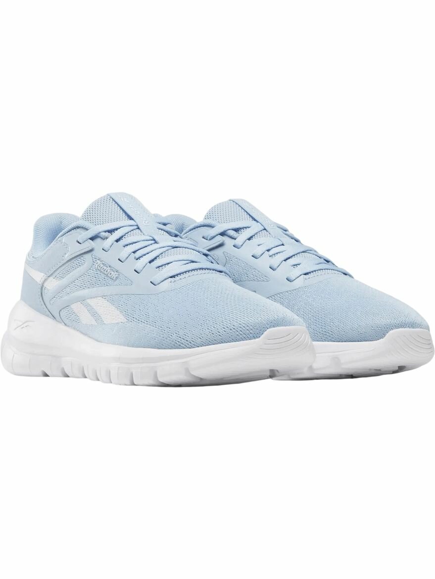 Кроссовки Reebok Flex Point Trainer W, полнота F, размер 8,5 US, белый, бежевый, голубой — фото 1