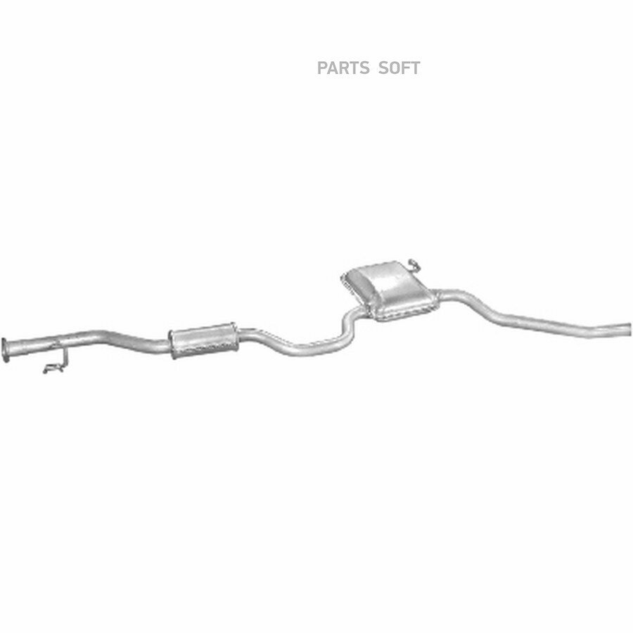 Глушитель сред. часть Ford Sierra 85-92 1.8/2.0 (Польша) от официального дистрибьютора, EDEX, артикул 0855