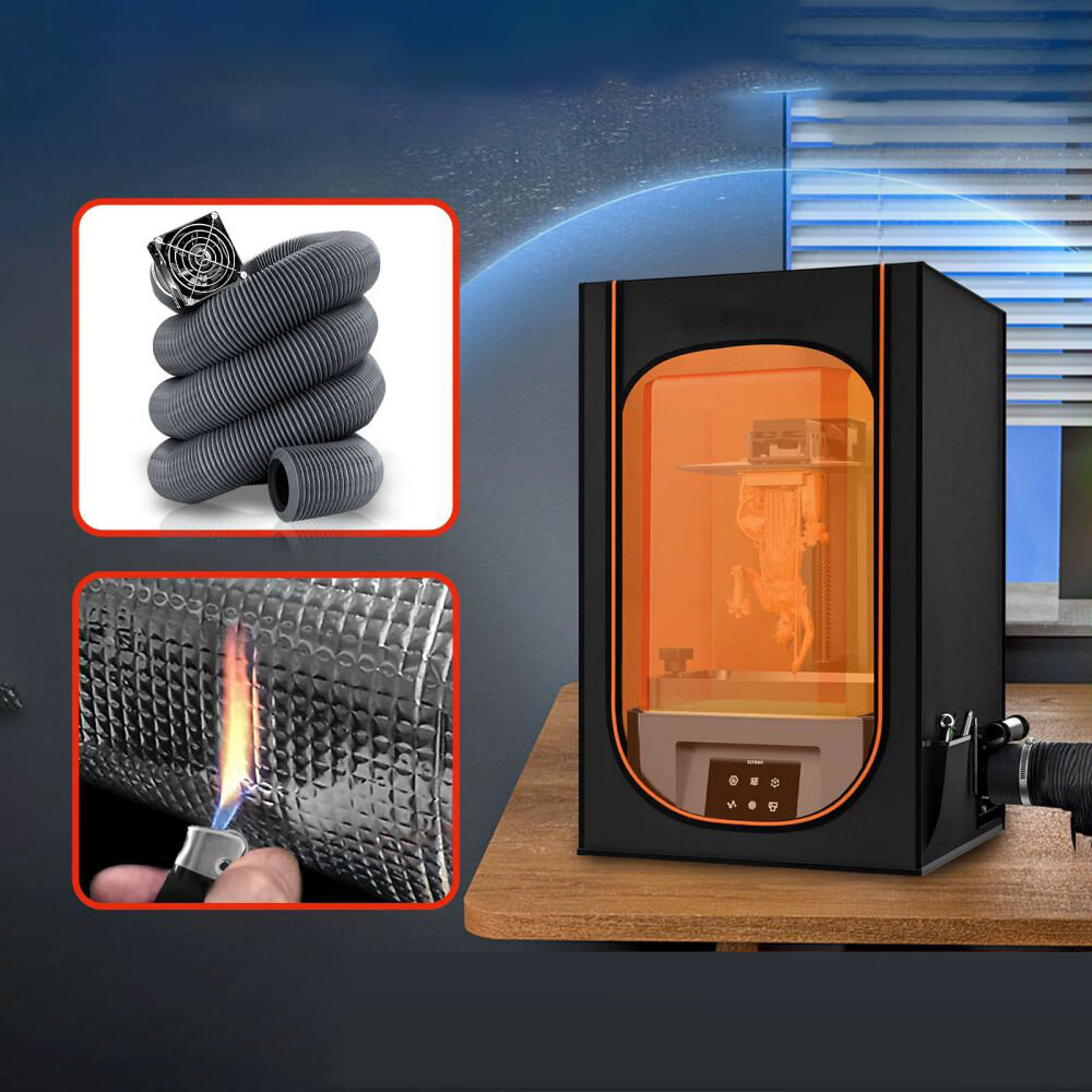 Корпус из смолы для 3D-принтера, корпус из смолы, многофункциональный вентилируемый корпус, чехол-палатка, домик для 3D-принтера 43*45*71 см