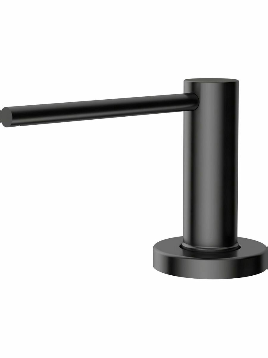 Дозатор для жидкого мыла с бутылкой OMOIKIRI OM-10-GM, вороненая сталь (врезной)