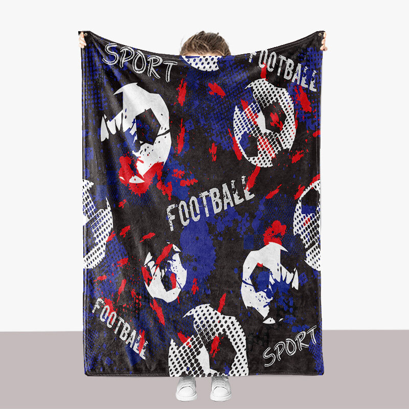 Плед флисовый детский с принтом мягкий и тёплый