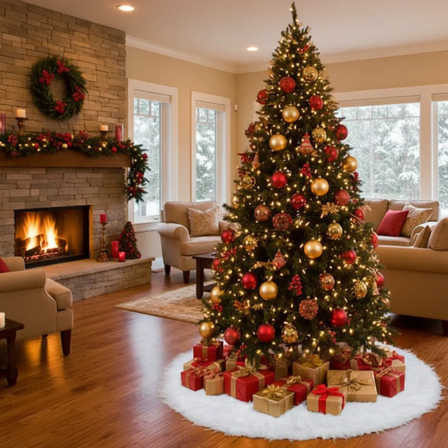 Коврик-юбка под елку, 78см