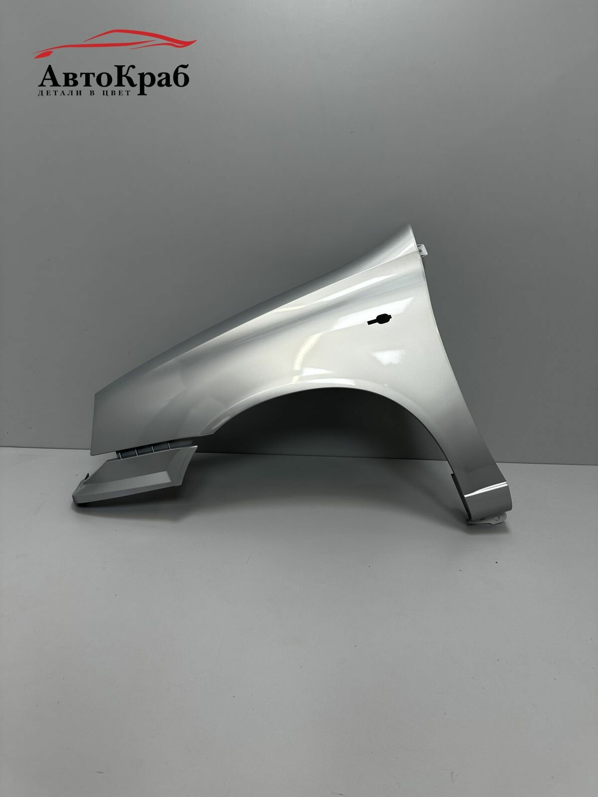 Крыло переднее левое пластиковое в цвет для Лада Калина 1 2004 - 2013 г. 610 - рислинг