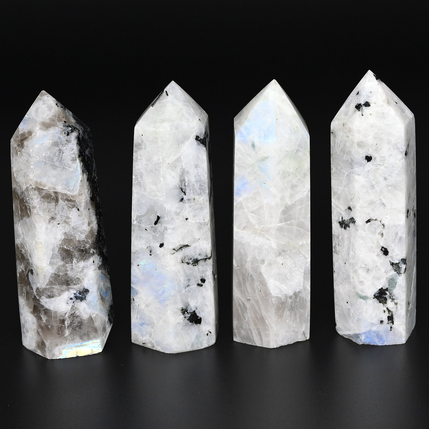 Кристалл из лунного камня "Карандаш" 25*25*80мм, 90-99г .