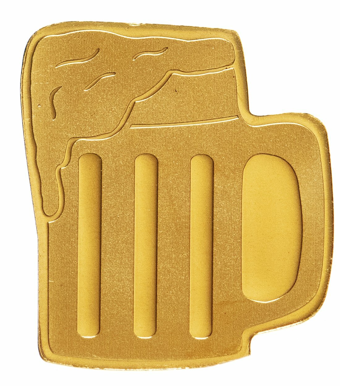 Палау 1 доллар 2023 "Кружка пива" с сертификатом, Золото 999, в сохранности UNC