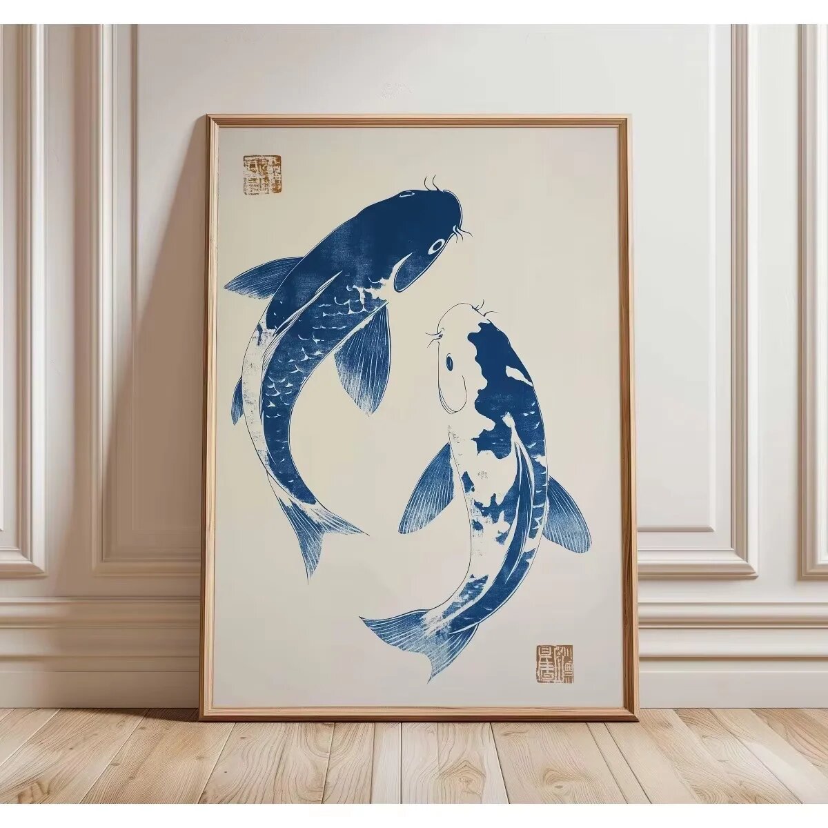 Печать на холсте Кои, VA1495, 30x40 см