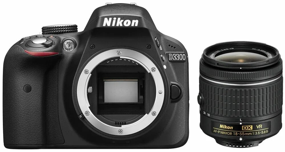 NIKON Фотоаппарат Nikon D3300 Kit AF-P DX 18-55mm F/3.5-5.6