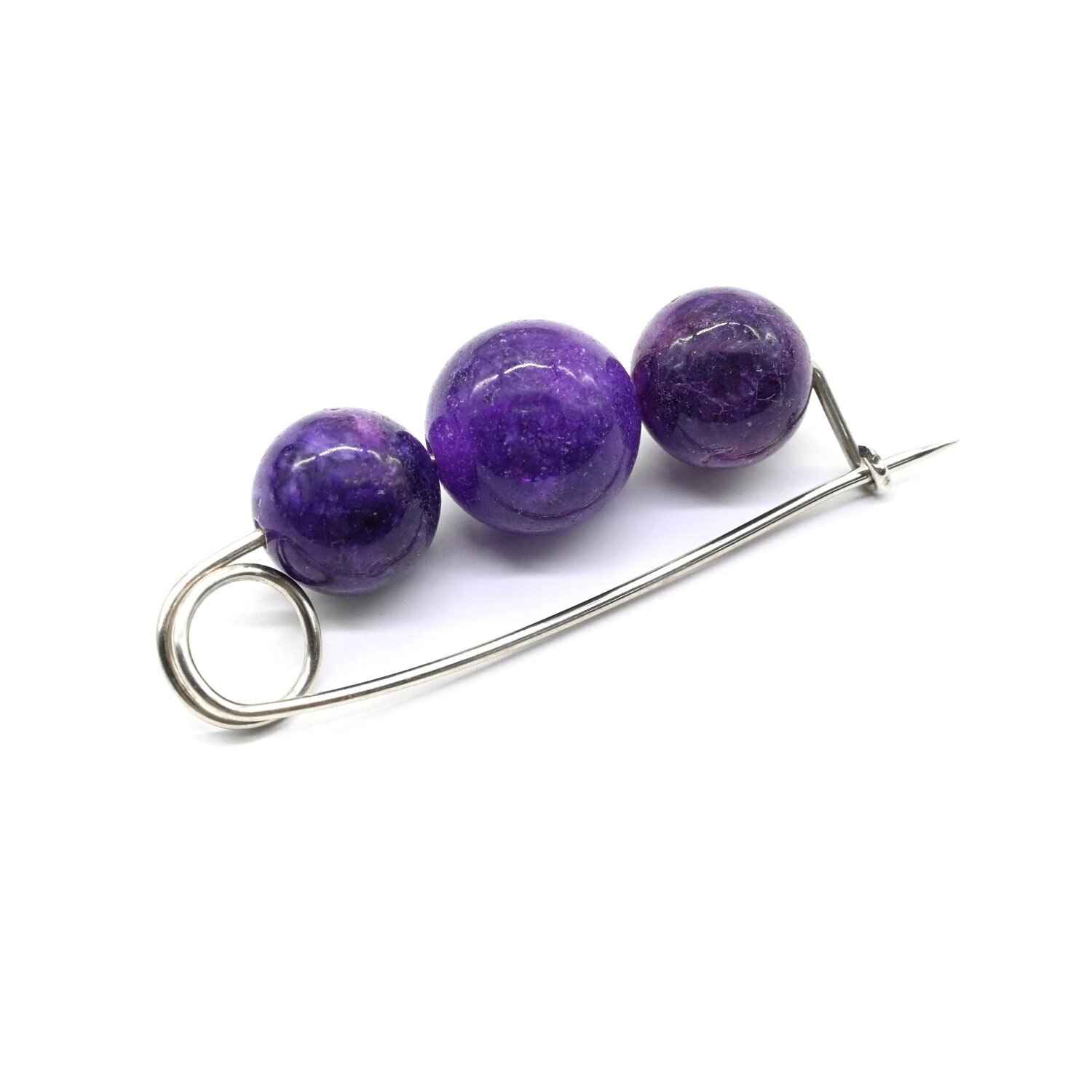 Брошь, чароит