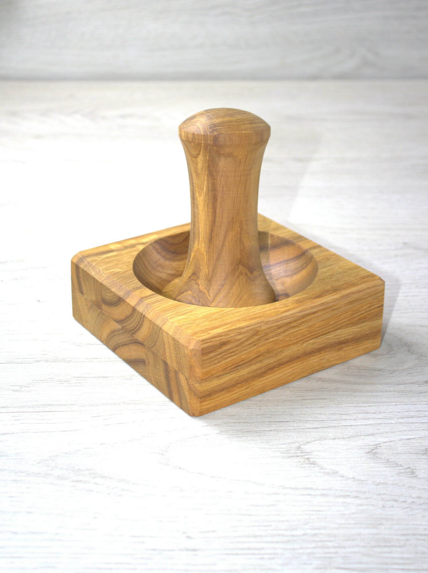 Ступка квадратная, орех