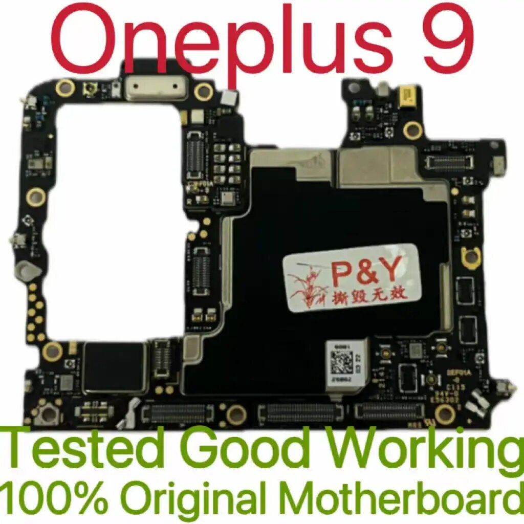 Глобальная версия, оригинальная разблокированная материнская плата для Oneplus 9, протестированная монтажная пластина, основная логическая плата для Oneplus 9