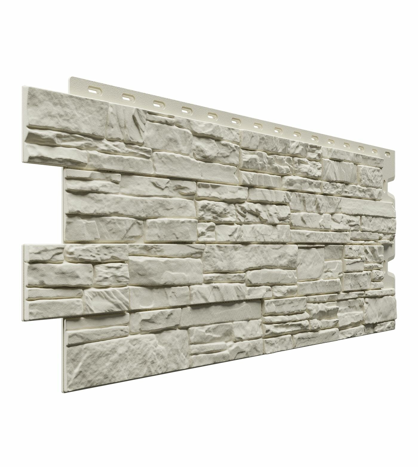 Фасадная панель Docke STANDARD / Деке стандарт / Алтай (Деке Алтай), сланец, Ваниль, (1,098*0,40 м), 10 шт (4,4 м. кв.)