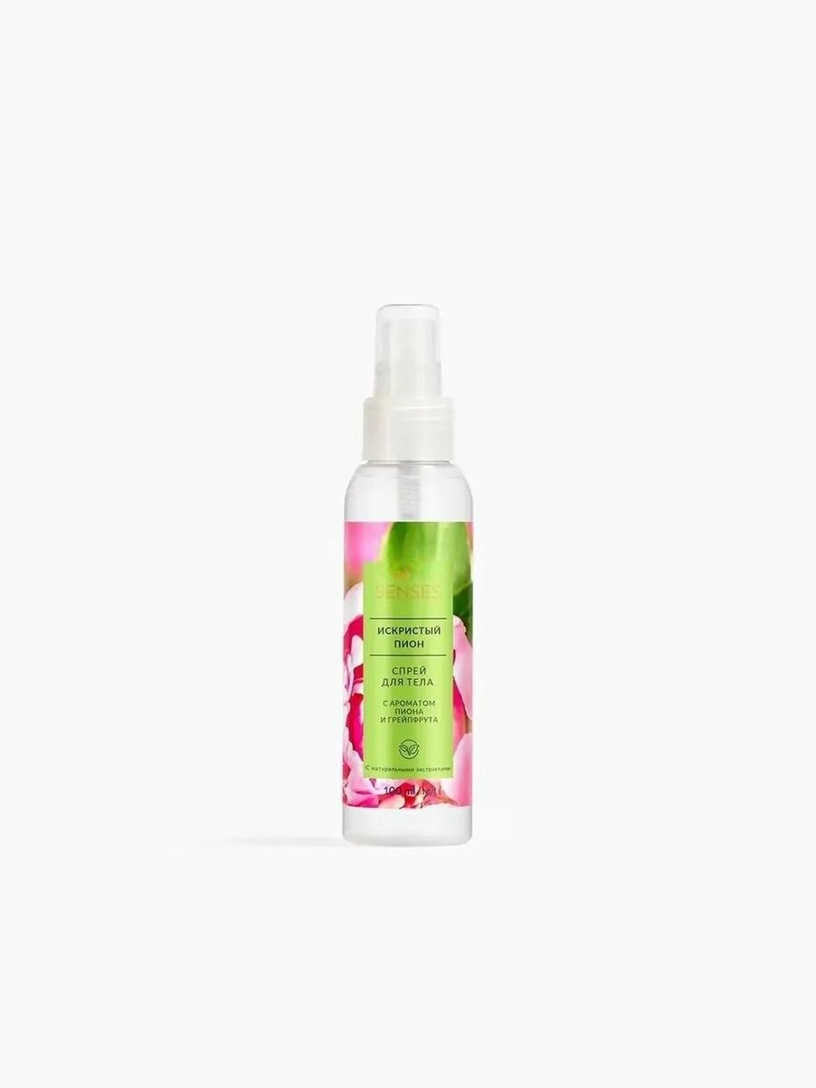 Освежающий лосьон-спрей для тела "Искристый пион", 100 мл