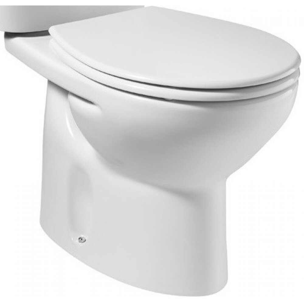 Низ для установки унитаза Victoria из фарфора, белый цвет, овальная форма, напольный монтаж, хромовая фурнитура