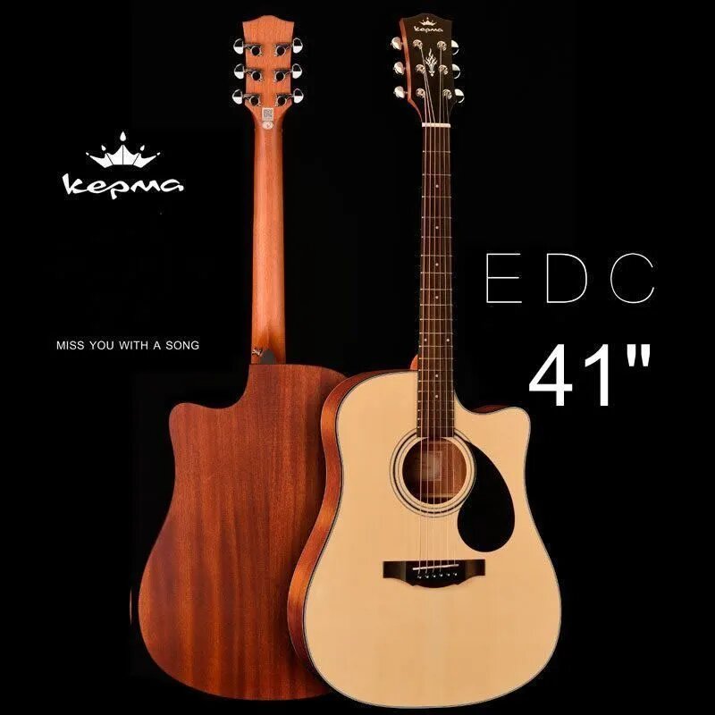 Kepma EDC Natural / акустическая гитара, цвет натуральный