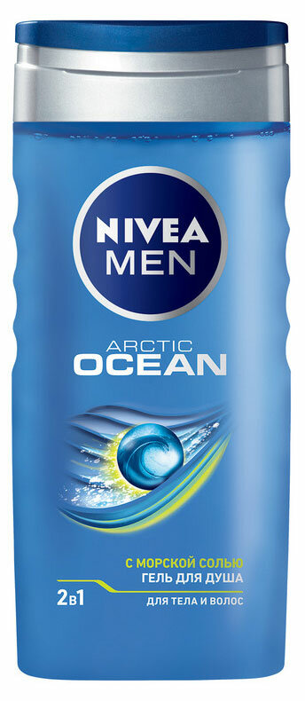 Гель-уход для душа мужской NIVEA MEN Arctic Ocean, 250 мл