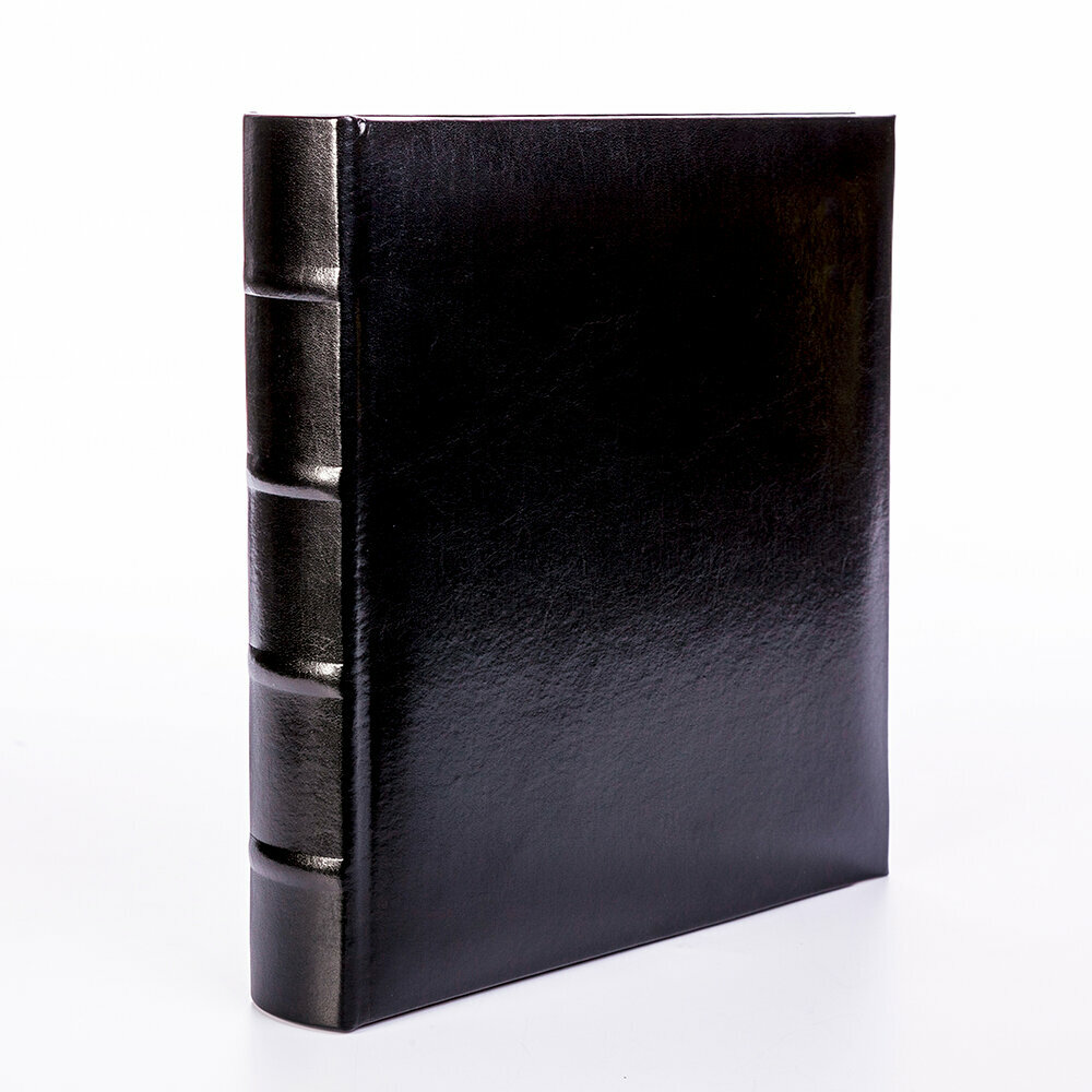 Фотоальбом, традиционный альбом с бумажными листами 27х36 см, 80 страниц (40 листов), classic, черный, под уголки, для наклеивания GF 6365