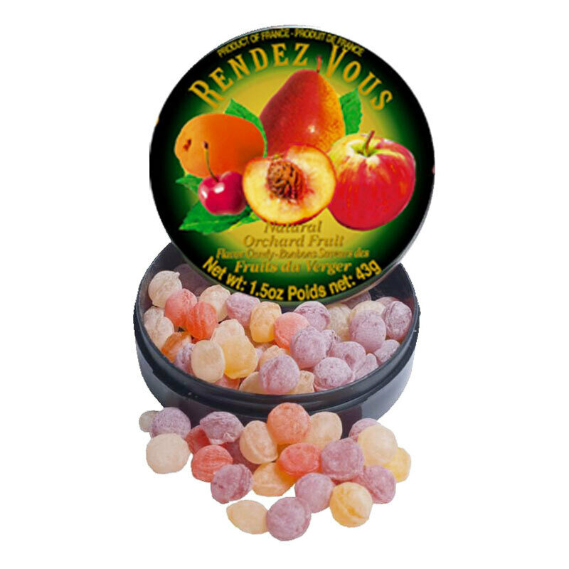 Леденцы RENDEZ VOUS со вкусом садовых фруктов 43г Франция
